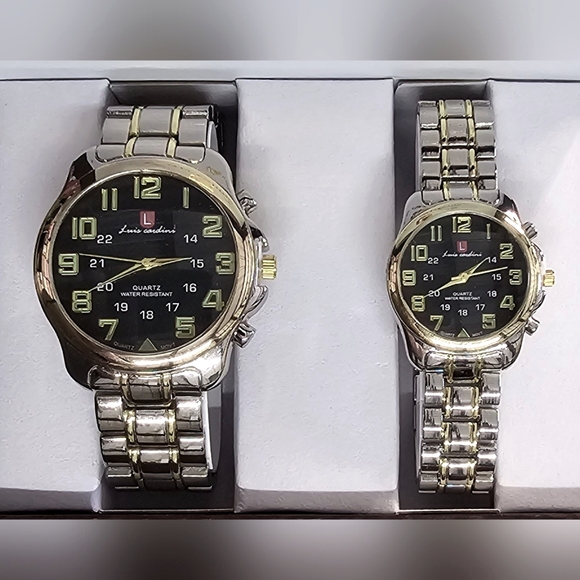 Louis Cardini | Jewelry | His Her Matching Watch Set By Loius Cardini ...